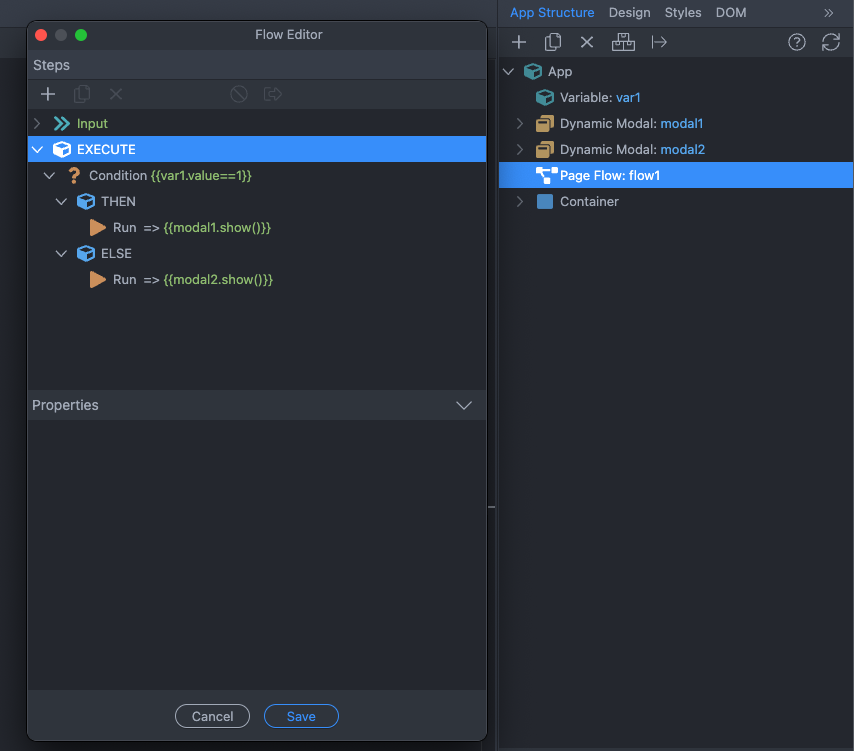 How To Different Modals Based On The Value Assigned To A Variable Need Help Wappler Community