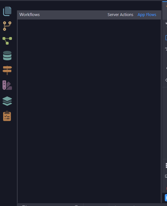 Switching From Web App To Mobile App Project And Back Leaves Workflows Panel In Mobile Format