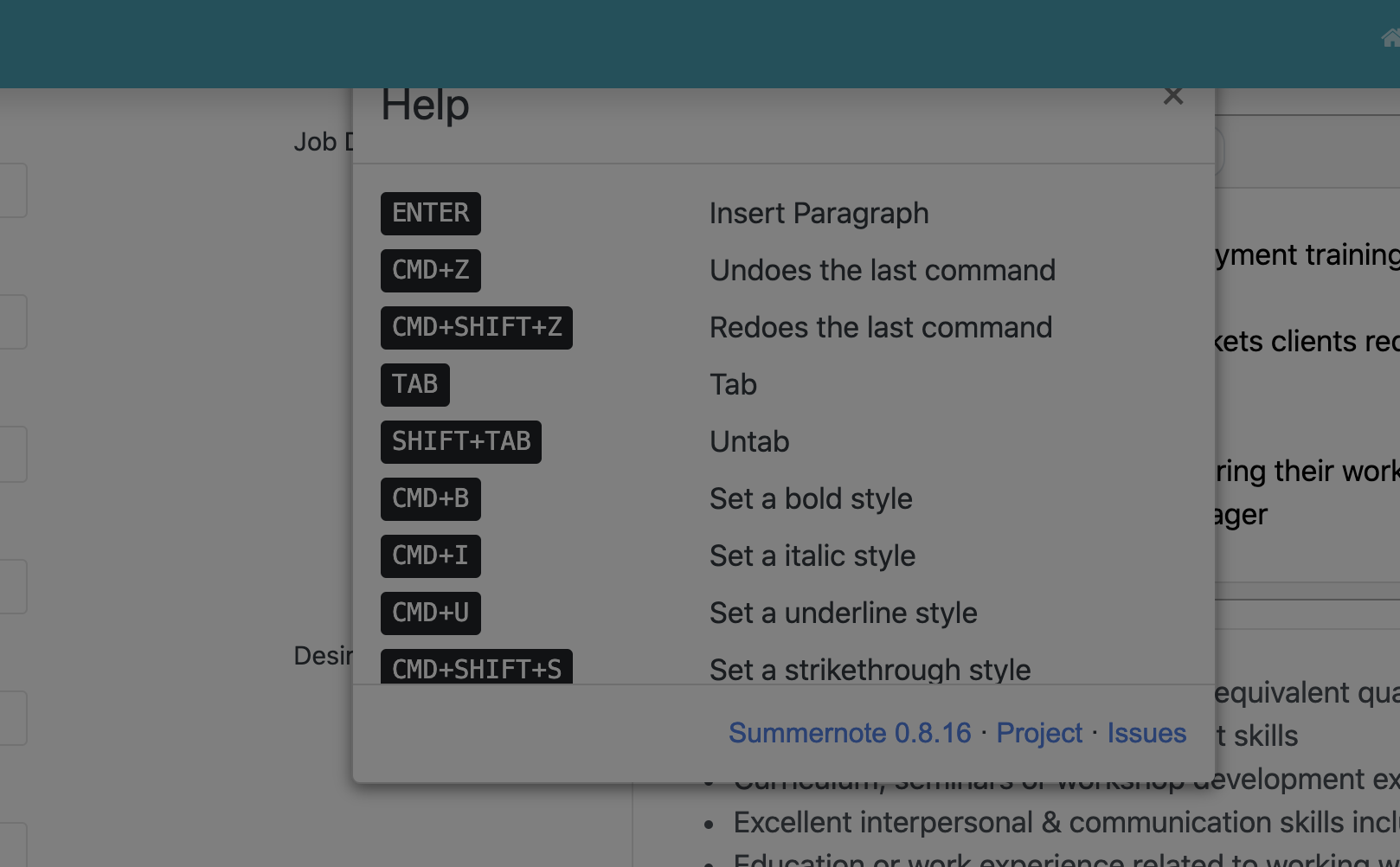Summernote Dialogs Pop Up Behind Overlay Bugs Wappler Community