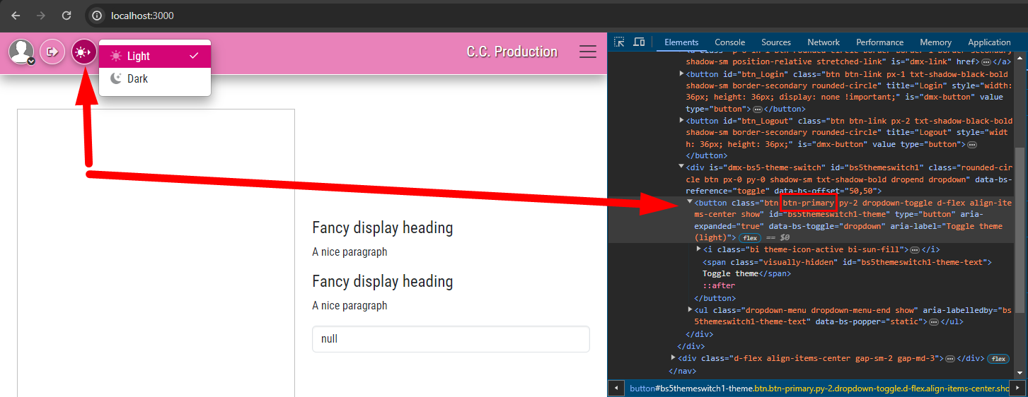 Bootstrap theme-switch styling - Need Help - Wappler Community