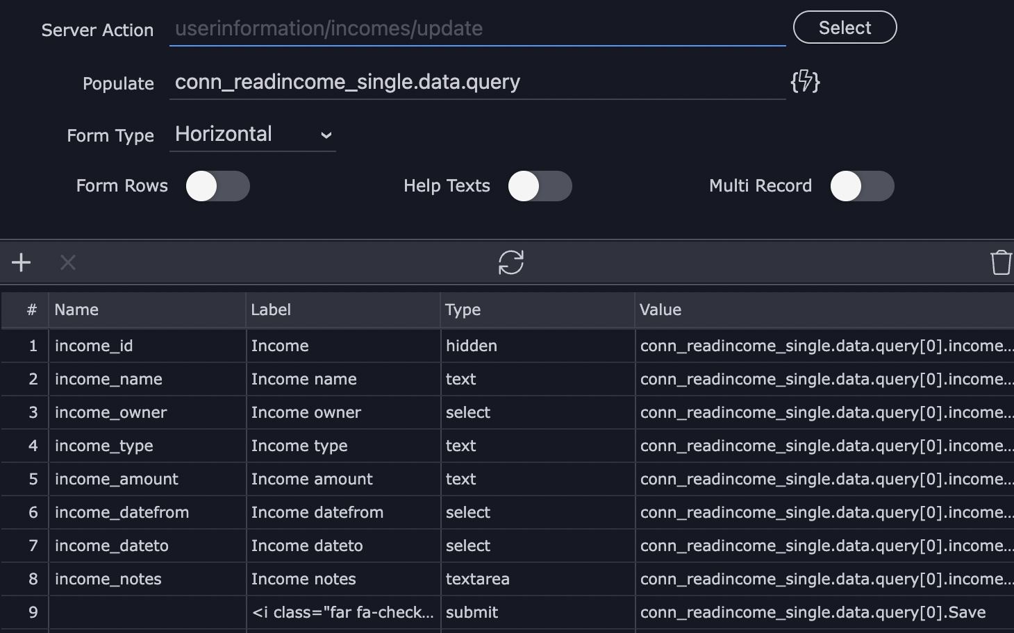 Dynamic select within a database table - Wappler General - Wappler Community