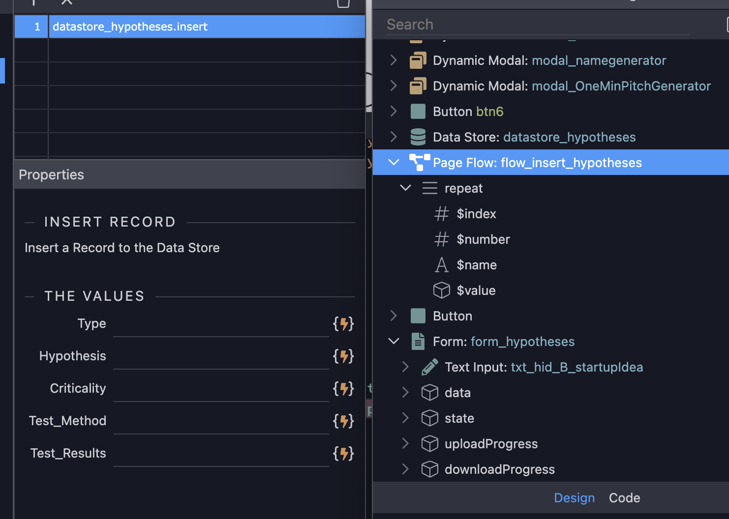 Insert Rows In Data Store From Server Connect Form Output On App Connect Wappler Community
