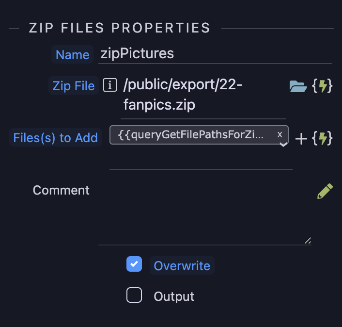 Query As Input to "Files To Add" Zip Not Working - Need Help - Wappler Community