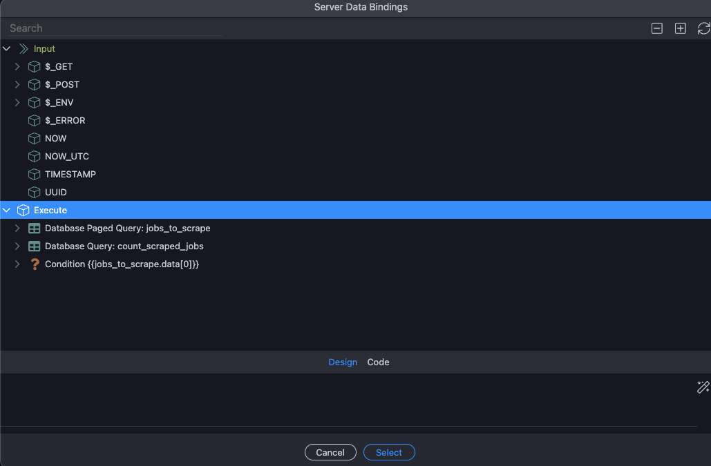 Adding A Server Binding To A Server Connect Server Data Bindings Opens With All Previous Steps