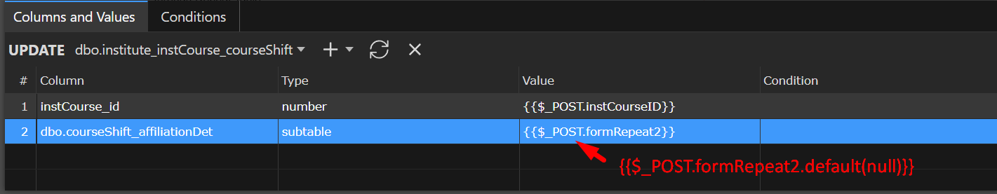 How to store NULL when POST values are in Repeat Form - Need Help ...