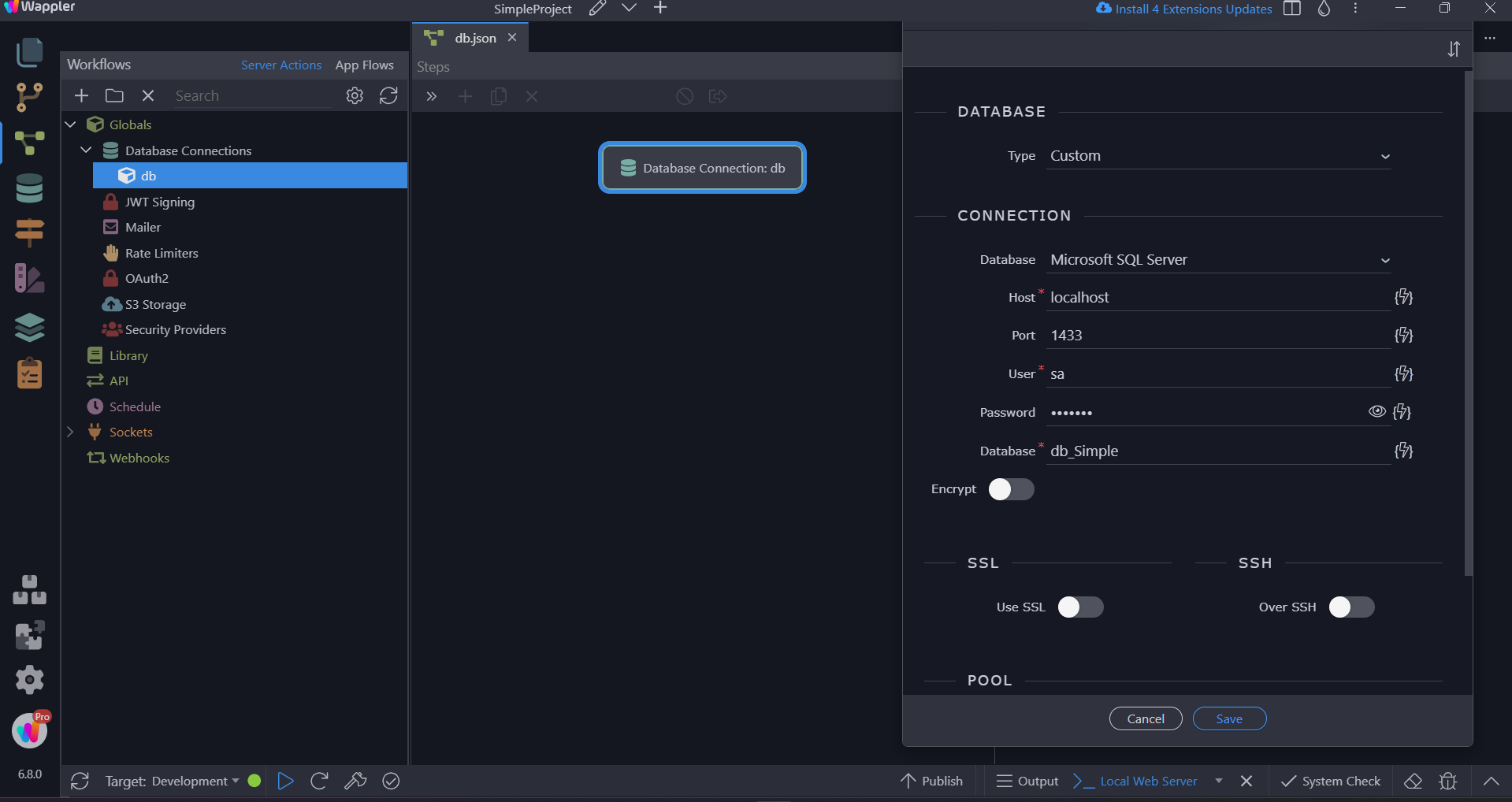 How Do I Connect Wappler With Microsoft Sql Server Management Need Help Wappler Community