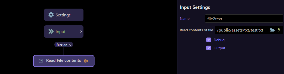Custom Extension Node Binary Read File To Text Output Wappler