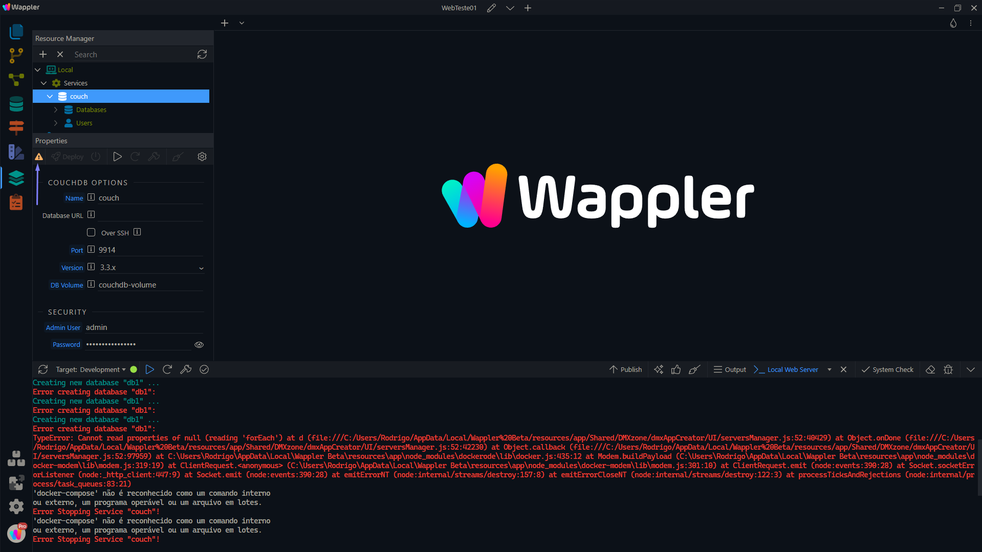 Help using CouchDB in version 6 beta3 - Need Help - Wappler Community