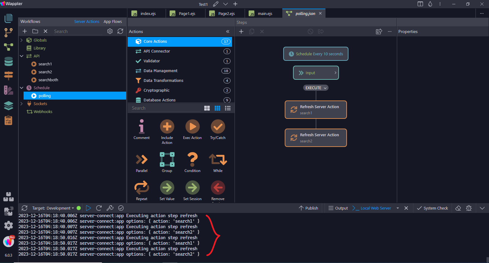 Scheduled Refresh Server Action Is Firing But Does Not Update Values Need Help Wappler Community