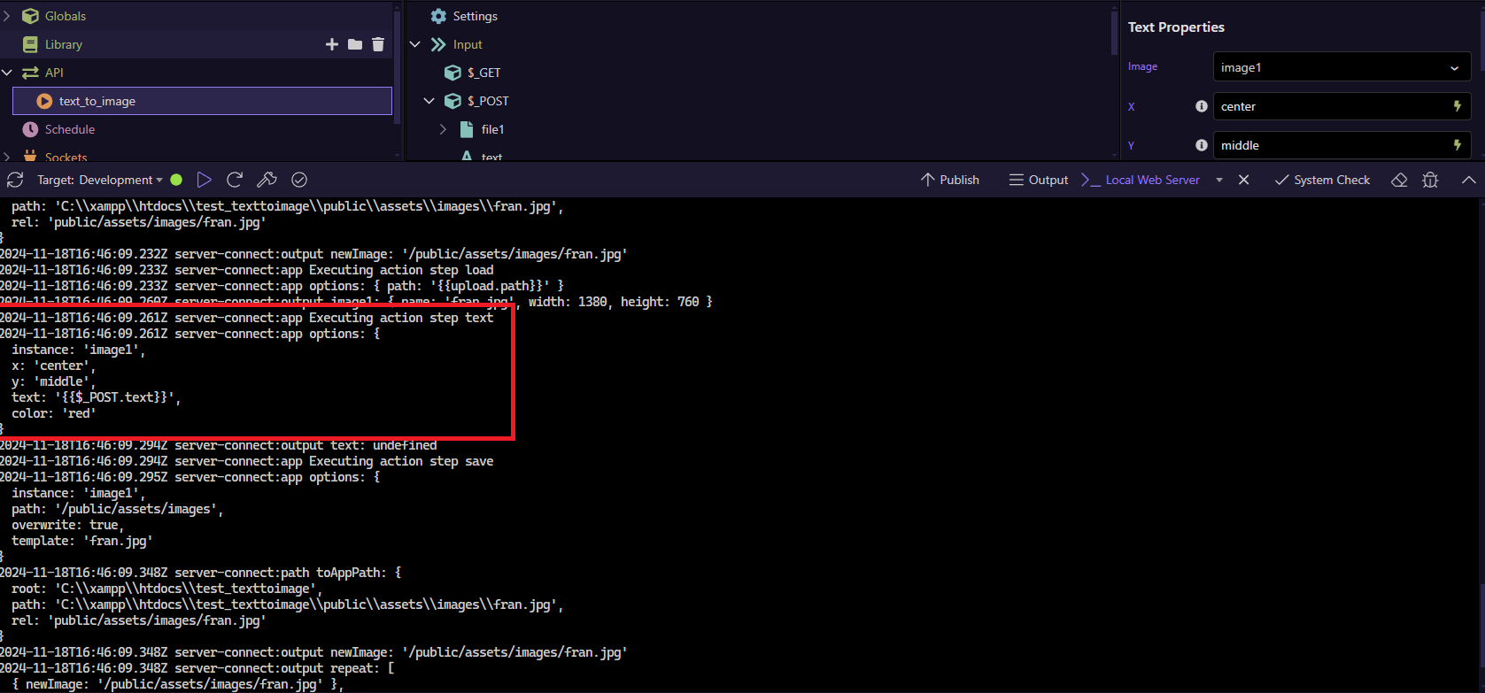 Text to Image for NodeJS - Need Help - Wappler Community