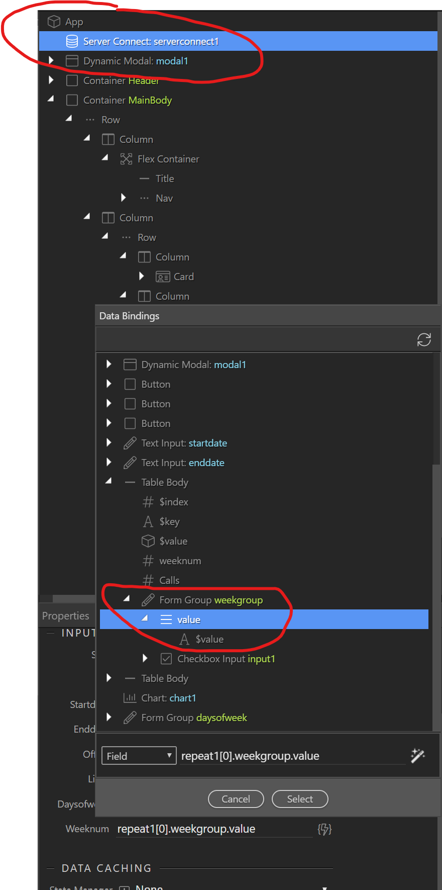 Dynamic Value Of Checkbox In Repeat Table For A Get Query Checkbox Group Need Help