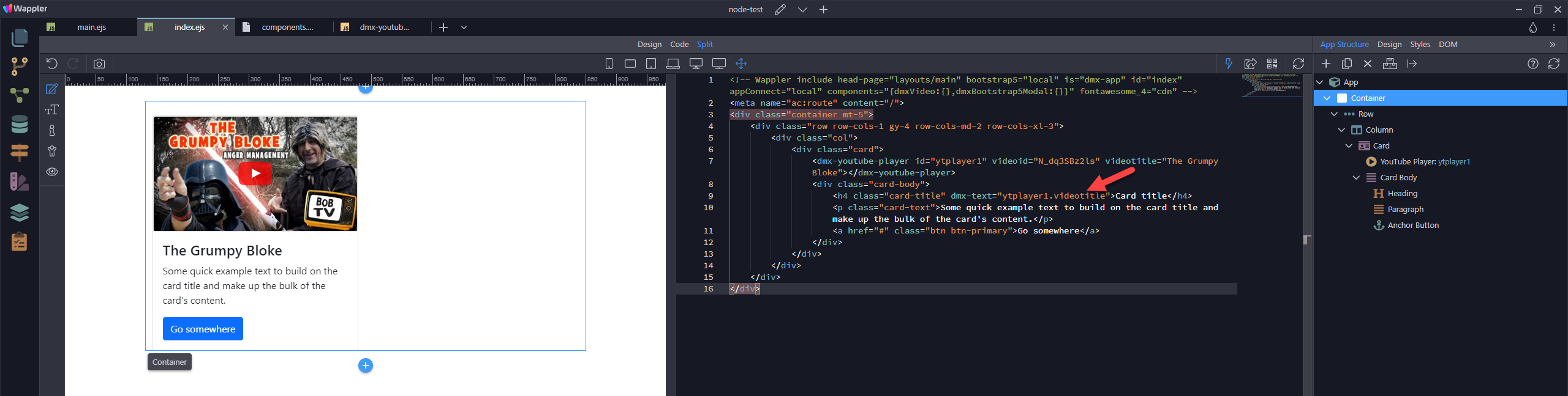 Be able to grab a property from a custom component - Feature Request - Wappler Community