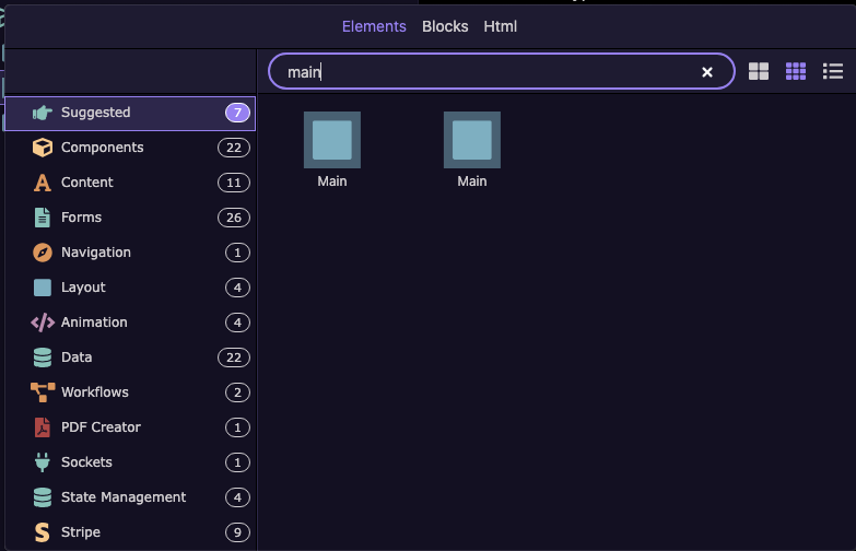 Main element duplicated - Bugs - Wappler Community