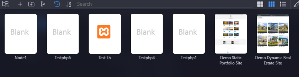 Select project thumbnail - Feature Request - Wappler Community