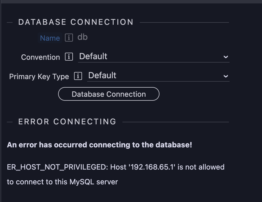 Erhostnotprivileged Db Error When Creating A New Nodejs Docker Project Bugs Wappler