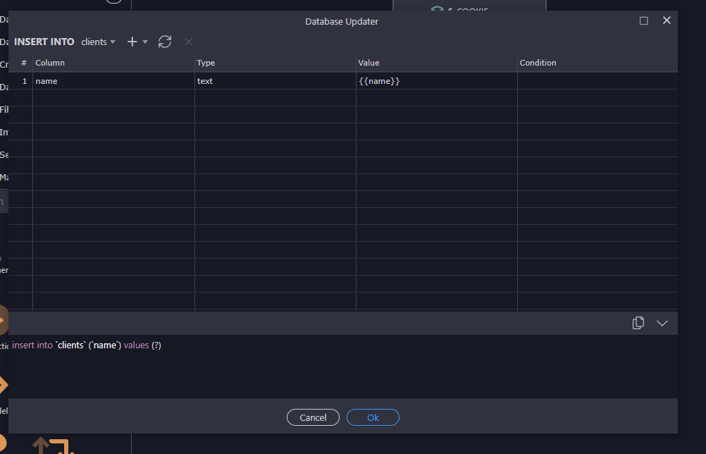How To Insert Imported Csv Values Into Table Need Help Wappler Community