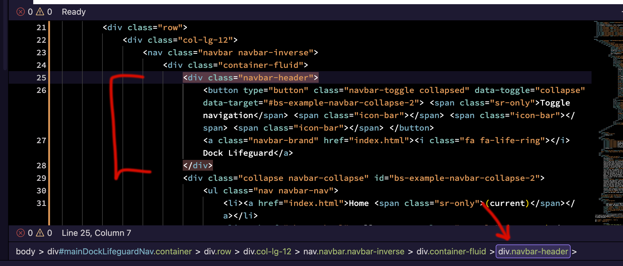 Select Entire Element At Bottom Of Code View Feature Request Wappler Community