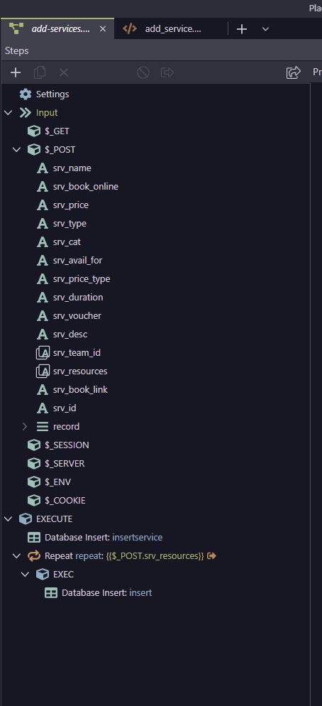 Insert Into Two Tables One Field Being A Repeated List From Another Table Need Help