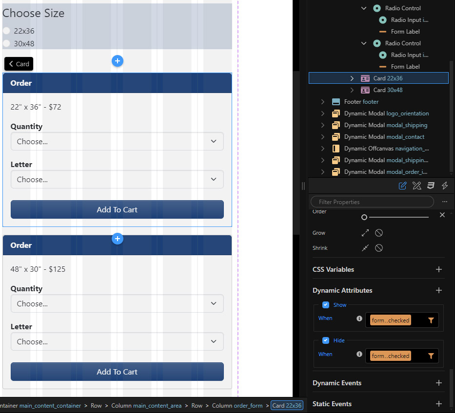 Radio Button Show Hide Workflow - Need Help - Wappler Community