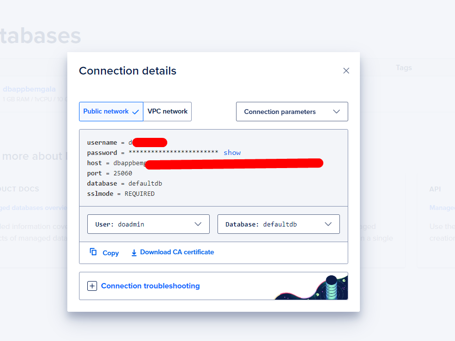 Error connection database cluster - Bugs - Wappler Community