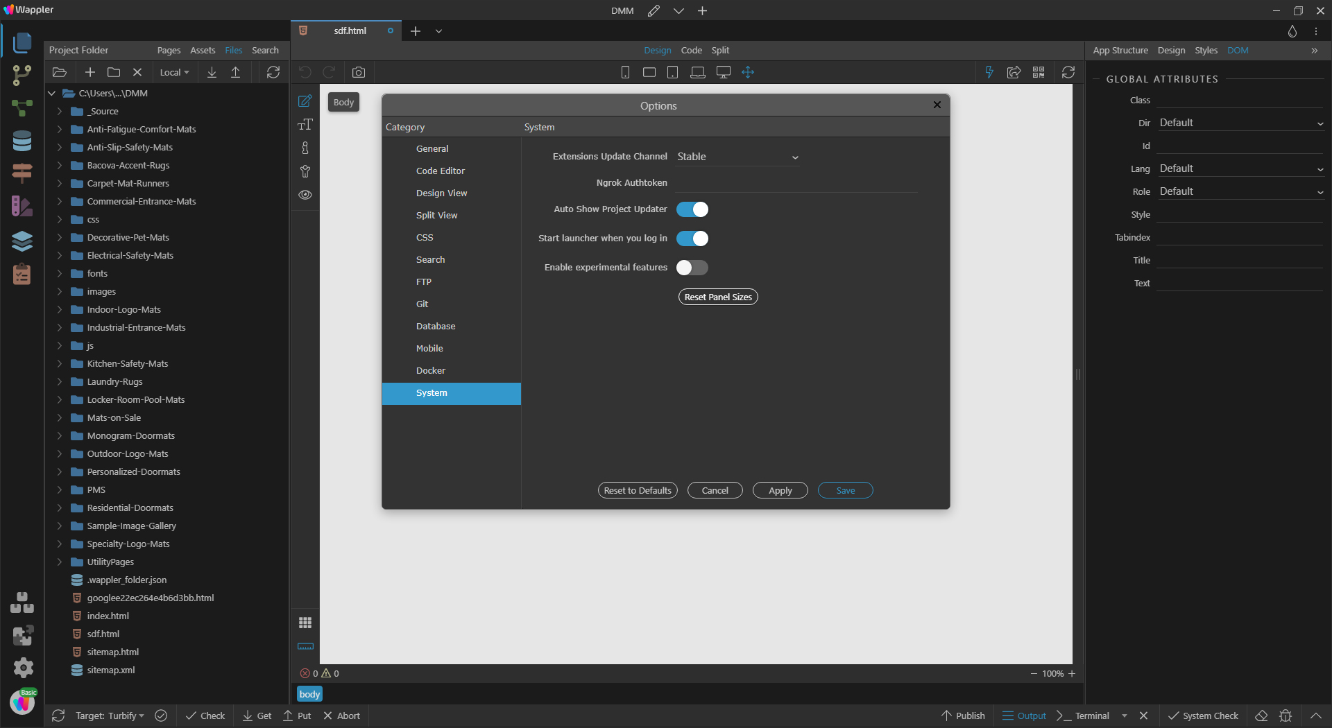 DOM Panel Properties - Wappler General - Wappler Community