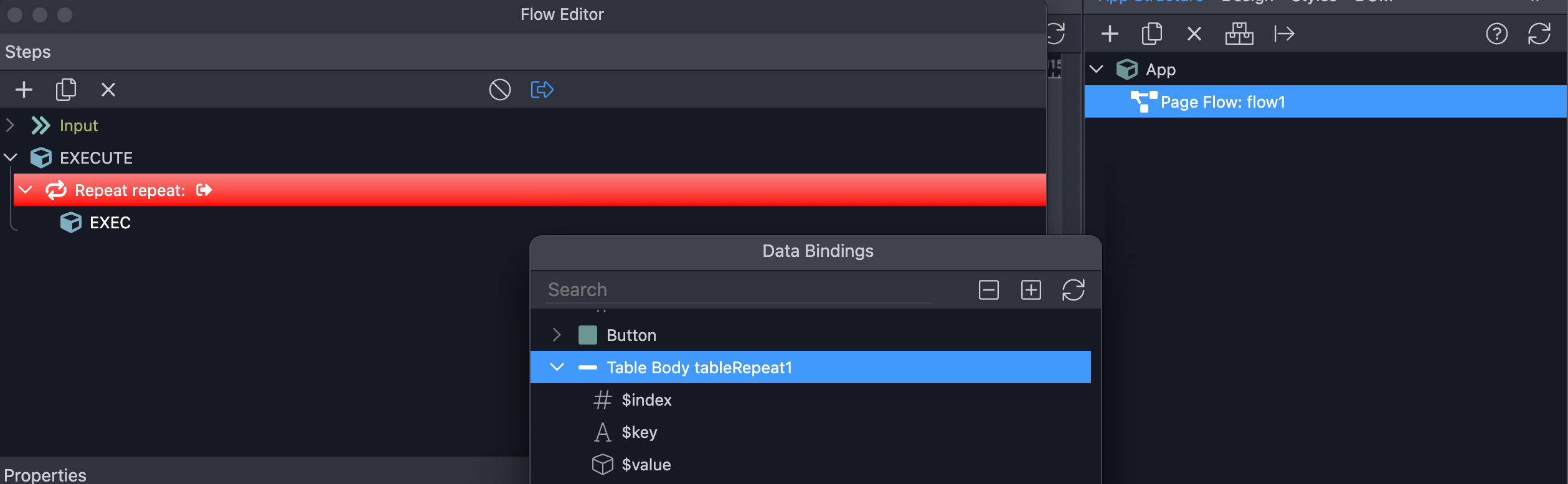 Page Flow: I can't repeat a table - Bugs - Wappler Community